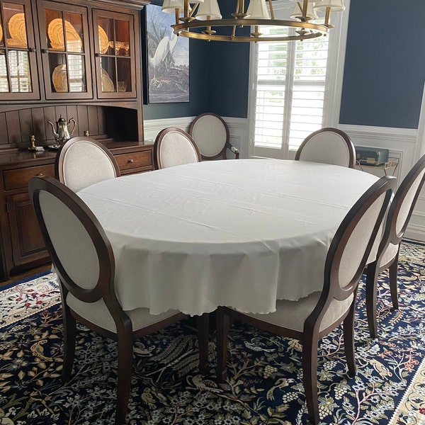 Oval Table Cloths, All Oval Tablecloth Sizes, 74 Colors - Etsy