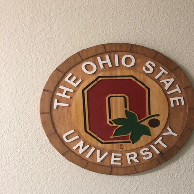 Officially Licensed Ohio State University Buckeyes Wood Sign - Etsy