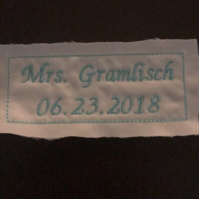 Christening Label New Born Label for Inside Baptism Gown 1st Outfit or ...