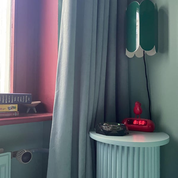 Coffee Table Funky Table Fluted Legs Table Cloud-shaped Table Colorful ...