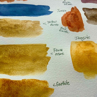 Handmade Watercolor Yellow Earth for Painting, Calligraphy, and ...
