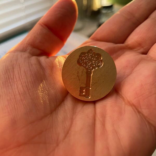 Key Wax Seal Stamp-personalized Wedding Initials Wax Seal Stamp-wedding ...