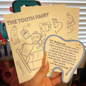 MINI Tooth Fairy Letter & Envelope Kit for Children INSTANT Edit Lost ...