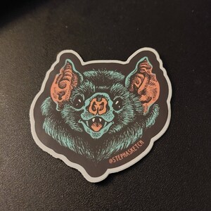 Bat Sticker Vampire Bat Horror Horror Art Horror Decor Spooky Bat ...