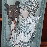 SKADI A4 Art Print Norse Pagan Jötunn Wild Woman Jötunheim Scandinavian ...