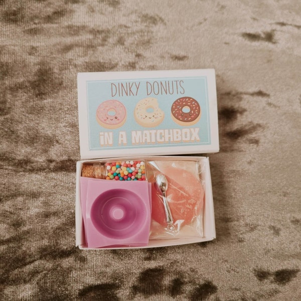 Make Your Own Diddy Donuts in A Matchbox, Miniature Food, Miniature ...