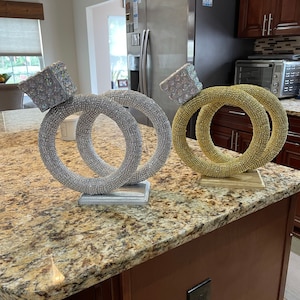 Wedding Ring Table Centerpiece Decor, Engagement Wedding Ring ...