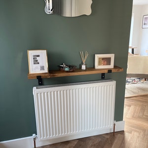 Hand Crafted Rustic Reclaimed Solid Pine Timber Radiator Shelf - Etsy UK
