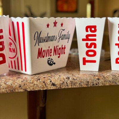 Personalized Popcorn Set /personalized Popcorn Tub/ Party Favors ...
