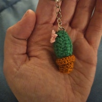 Crochet Mini Orange Keychain - Etsy Canada