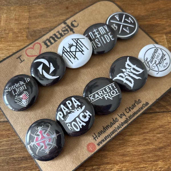BLACK SABBATH Pin Badge Pack - Band Buttons - Punk Band Pin - 25mm ...