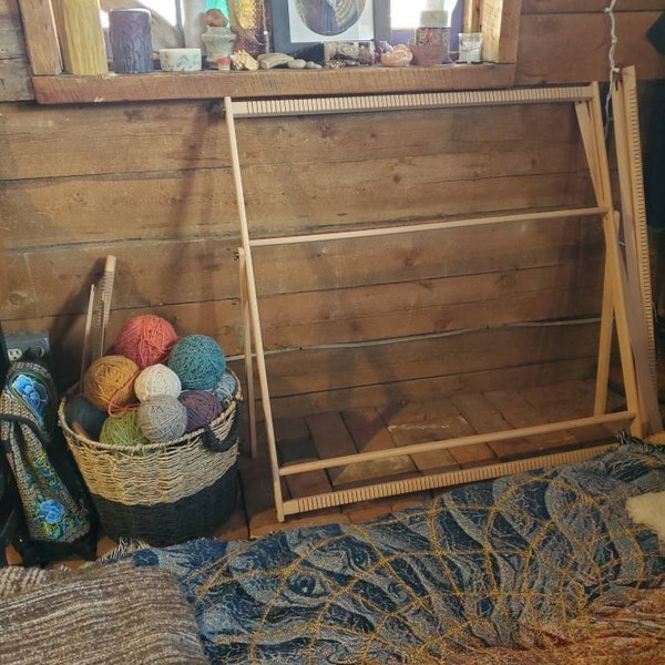 Huge Professional Weaving Loom Kit With Adjustable Stand (89 Cm X 87 Cm ...