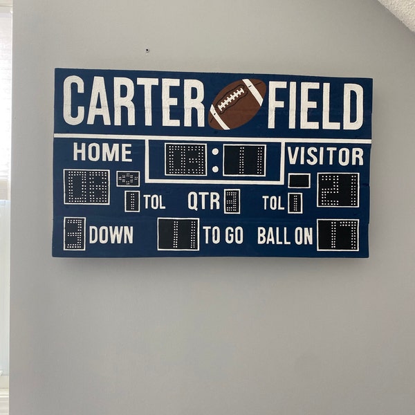 Football Scoreboard | All Sizes | Personalized Sports-themed Room ...