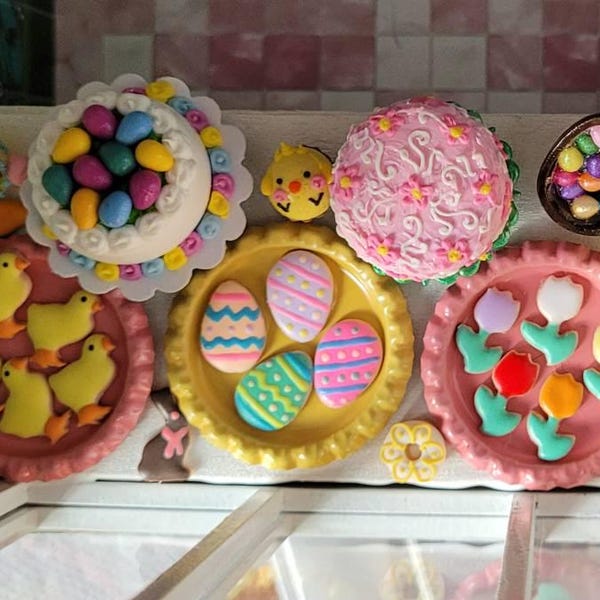 1:12 Scale Easter Chick Cookies (with or Without Ribbons) (6) for ...