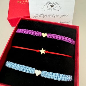 Set of 2 Personalized Initial Charm Matching Bracelets for ...