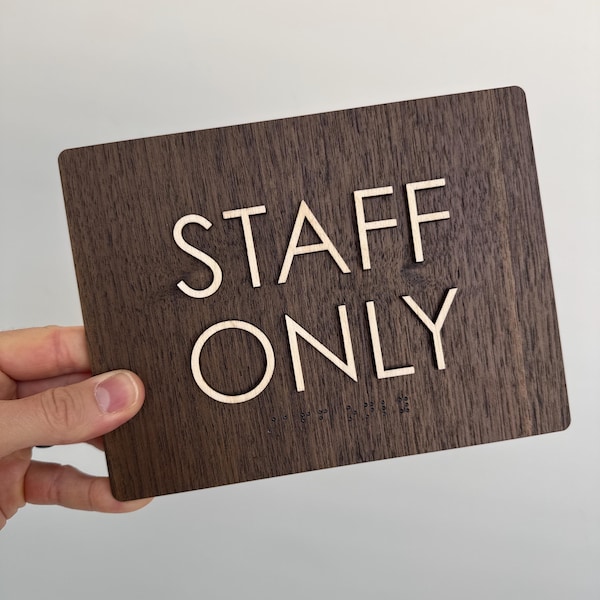 Employees Only Office Lettered Sign - Private Keep Out - Staff Only ...