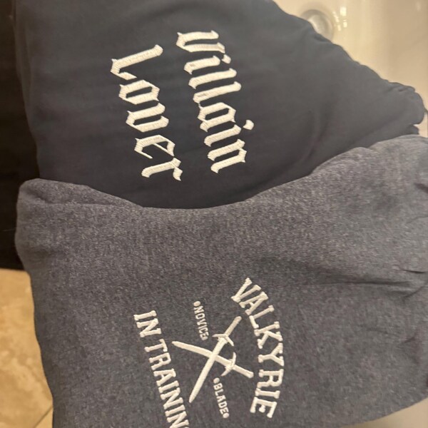 In My Villain Lover Era Embroidered Sweatshirt Bookish Merch Romance Reader Booktok Bookstagram ...