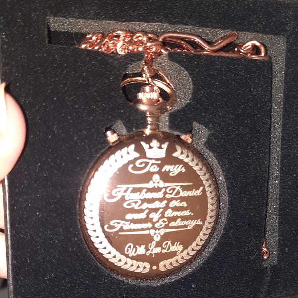 Eternity Chronometric Navigator Engraved Pocket Watch, Personalized ...