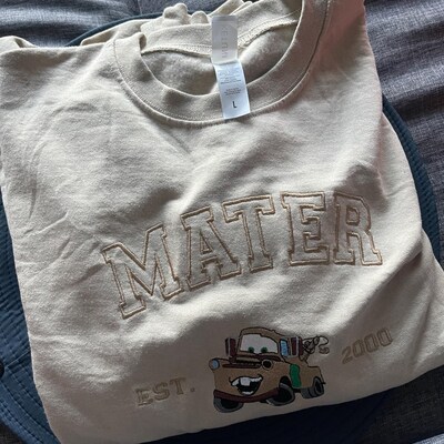 Mcqueen Sally Sweatshirt, Cars Movie Embroidered Couple Sweatshirt ...