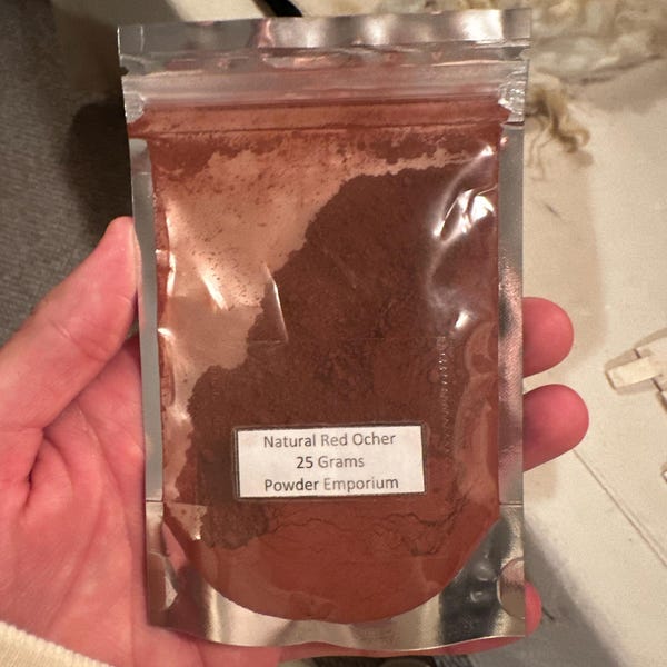 Venetian Red Ocher Pigment - 25 to 100 Grams Natural Pigment - Etsy