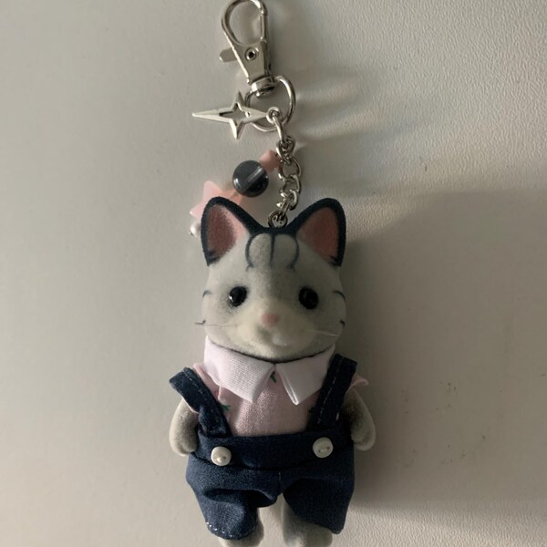 Calico Critter Keychain | Cute Keychain | Kawaii Keychain | Phone Charm ...