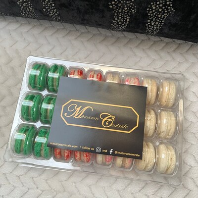 6 Pack Blue Raspberry French Macarons - Etsy