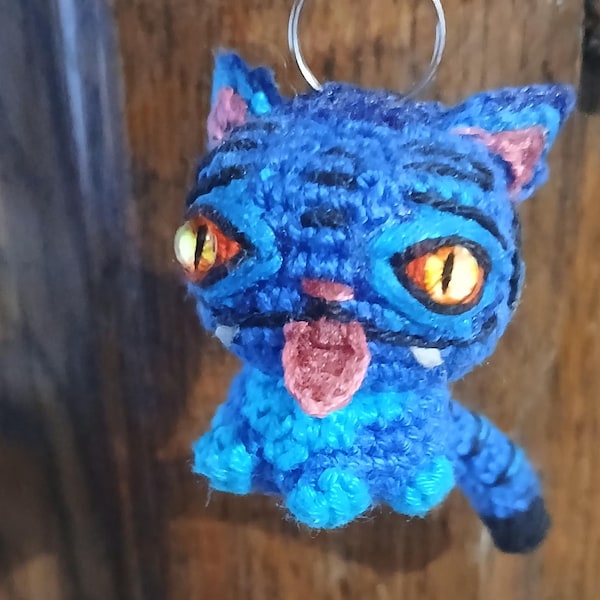 Crochet Pattern for Blue Tiger and Hat-wearing Crow Amigurumi (english ...