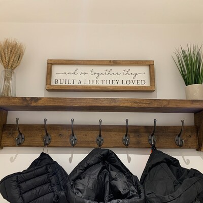 Love You,bye Farmhouse Style Modern Sign Rustic Present gift UK Quote ...