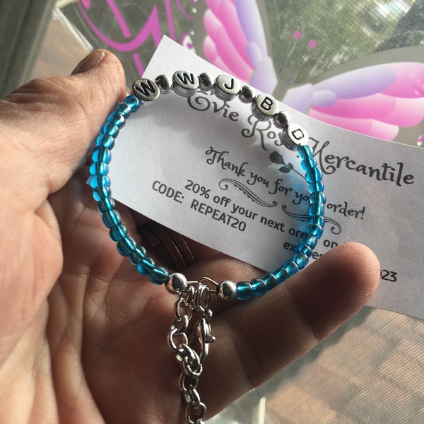 Jimmy Buffet Inspired WWJBD Beaded Wire Bracelet - Etsy