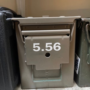 Ammo Can Bullet Vinyl Decal Label Stickers Various Calibers - Etsy