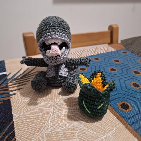 Crochet PATTERN Lil'xeno | Cute and Little Scary Amigurumi Alien From ...