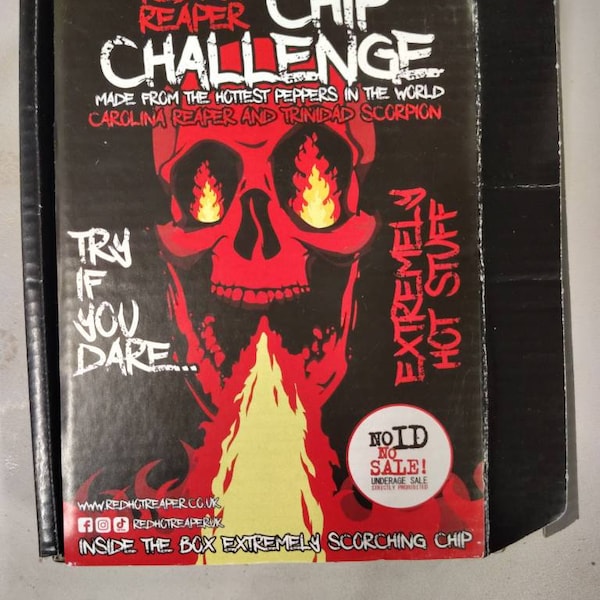 2X CHIP CHALLENGE - Peaky Blinders World's Hottest Tortilla Chilli Chip ...
