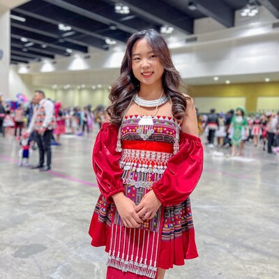 Hmong Couple Set Hmong Outfit for Women Vintage Embroidered Dress Hmong ...