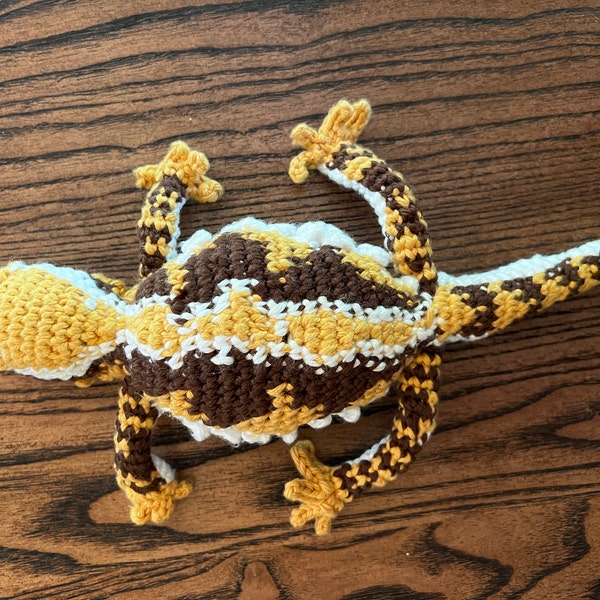 Bearded Dragon Lizard Crochet Pattern, Stuffed Animal Pattern, PDF ...