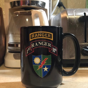Ranger Tab Coffee Mug Army Ranger Coffee Mug Army Coffee Mug Black or ...