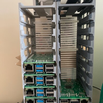 Tiny Raspberry Pi 'server Rack' / Cluster Case 4 Slots V3 Now Supports ...