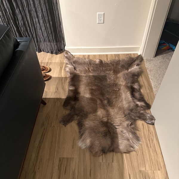Reindeer Camping Fur Mat Seat - Size XXL - Etsy