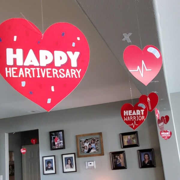 Happy Heartiversary - Hearts Decorations DIY CHD Awareness Essentials ...