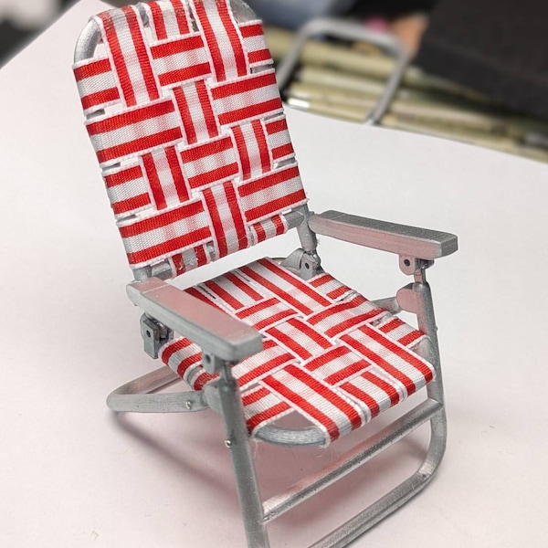 1/12 Scale Miniature Folding Chair Frame- Digital STL File - Etsy