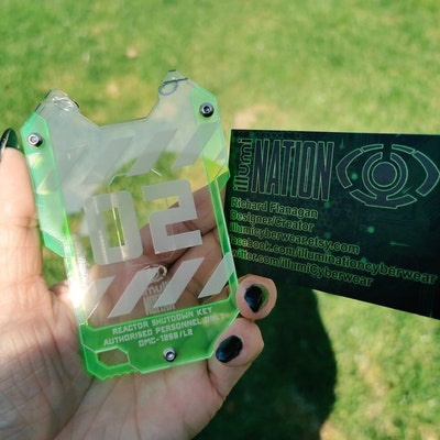 Cyberpunk Keycard Style Card ID Holder - Etsy