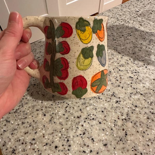 Handmade Tomato Mug Made to Order!! - Etsy