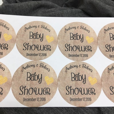 Baby Shower Stickers, Custom Stickers. Stickers. Baby Shower Favors ...