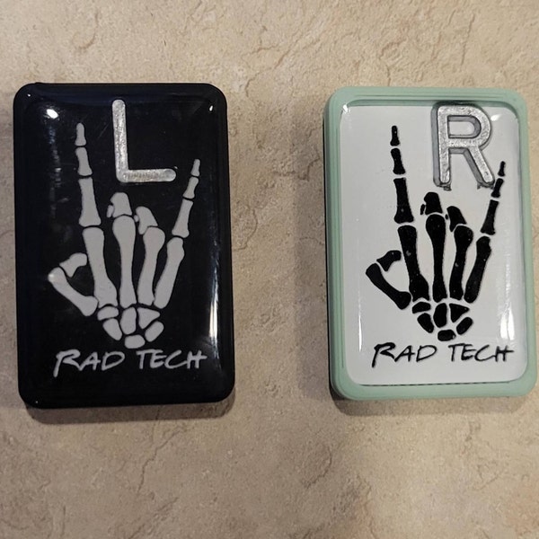 X-ray Markers | Rad Tech Skeleton Hand Design | Custom Rad Tech Markers ...