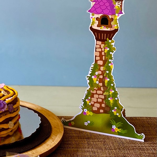 Princess Rapunzel's Purple Tower Clip Art - Etsy
