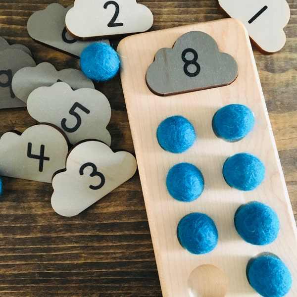 Ten Frame Wooden Ten Board Montessori Materials 10 Frame Kindergarten ...