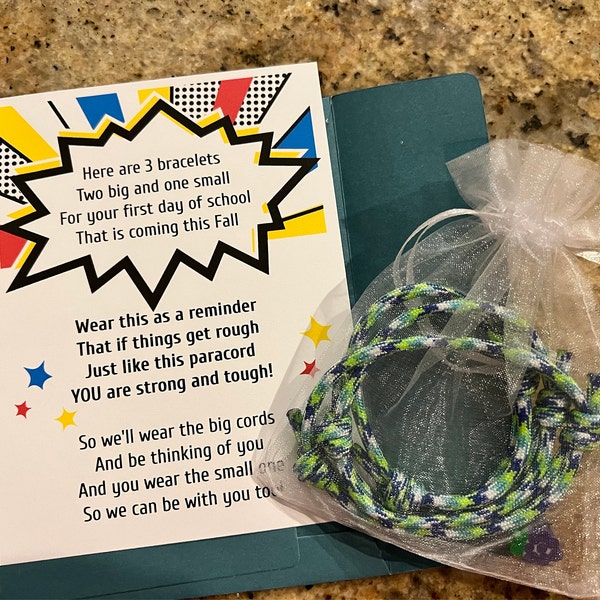 First Day of School Bracelets - Family Set of 3 Bracelets- Parents and ...