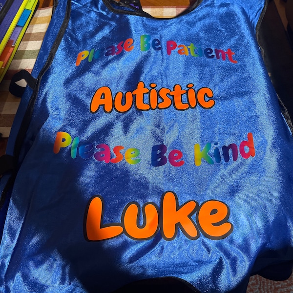 Autism Compassion Vest - Autism Clothing - Vest for Child or Adult With ...