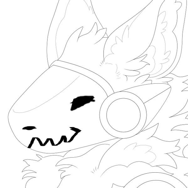 Protogen Icon Base | Furry Lineart & Base (retired / Discounted) - Etsy