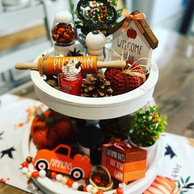 Bee Themed Mini Books Bee Tiered Tray Wood Book Stack Honey - Etsy