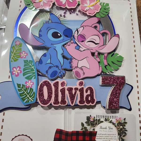 Stitch Cake Topper, Stitch Birthday, Stitch Party, Lilo Party, Stitch ...